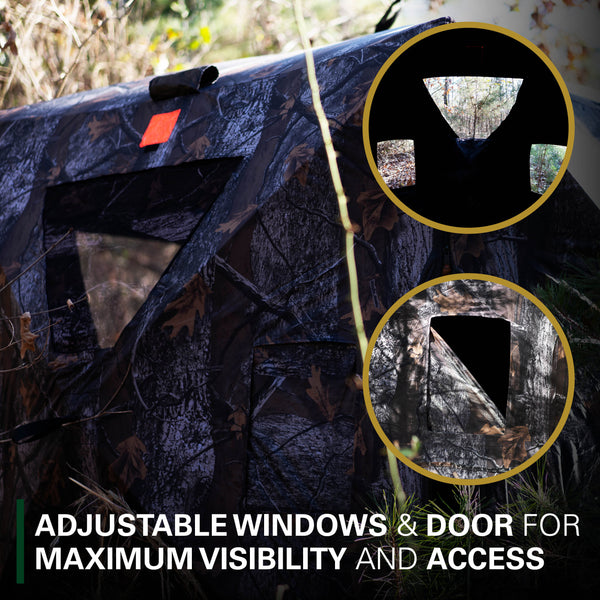 Rukket Sports Deluxe Pop-Up Hub Style Hunting Blind – Big Horn Golfer