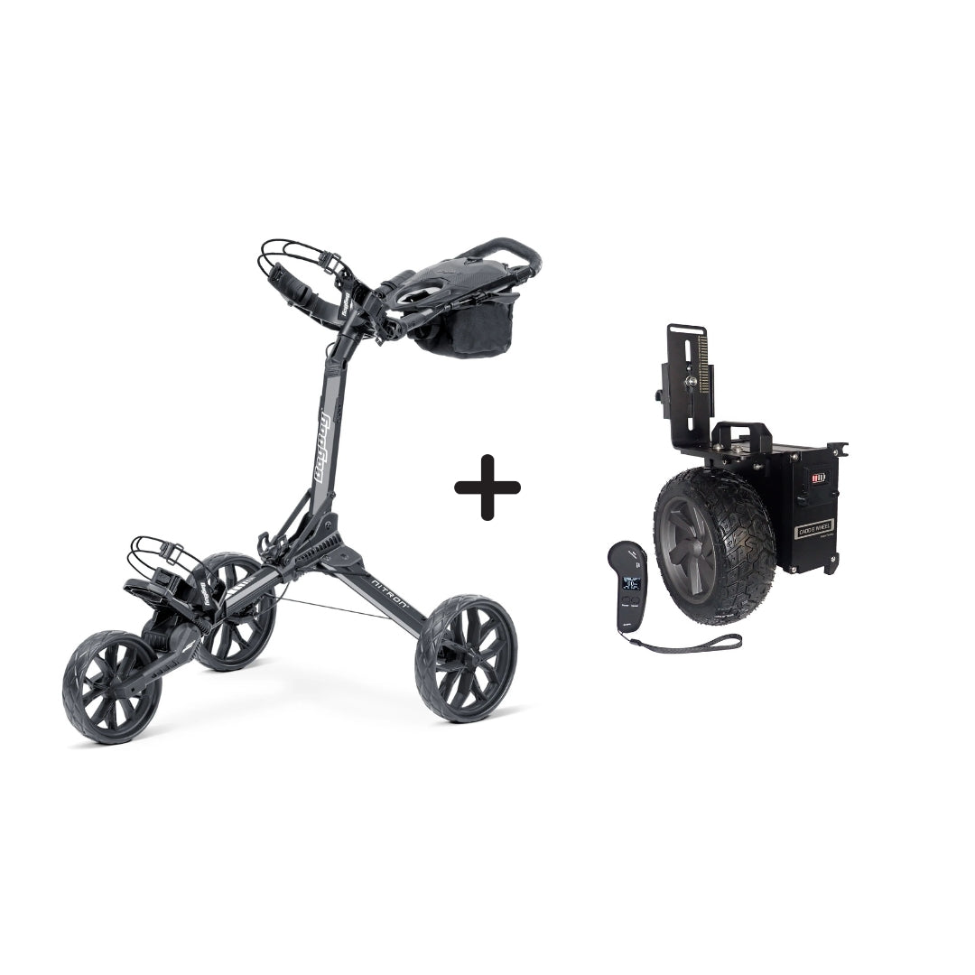 Caddie Wheel + Bag Boy Nitron Auto-Open Push Cart Bundle – Big Horn Golfer