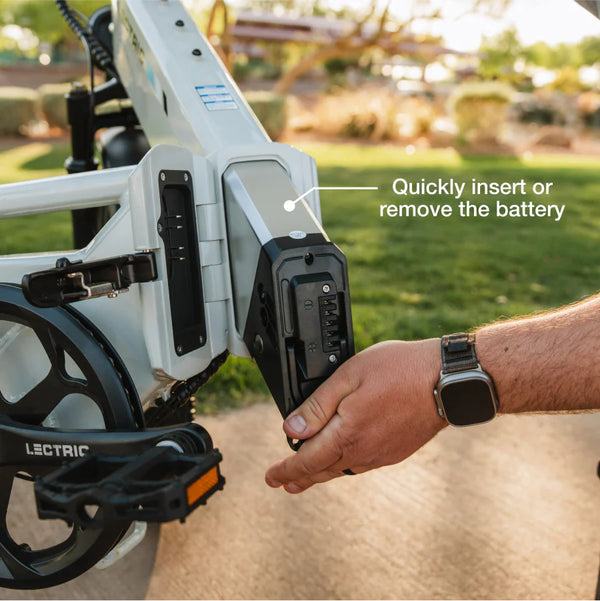 Lectric XP4 750 Step-Thru Stratus White eBike – Big Horn Golfer